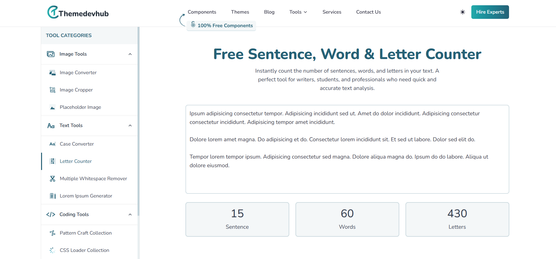 Free Online Letter Counter | Count Letters, Words & Sentences